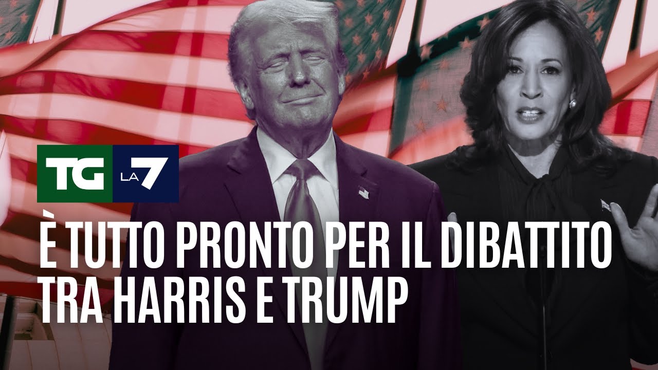 È tutto pronto per il dibattito tra Harris e Trump - YouTube