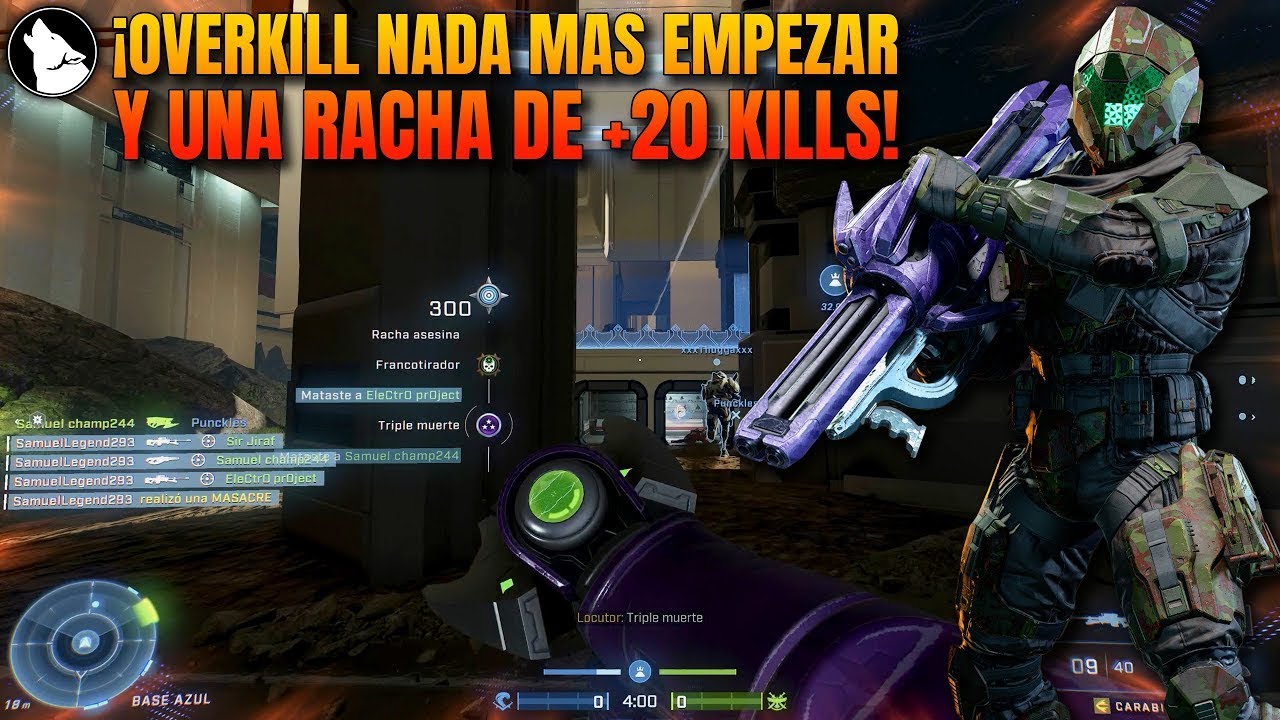 ¡Overkill nada mas empezar y una racha de +20 kills! | Halo Infinite ...