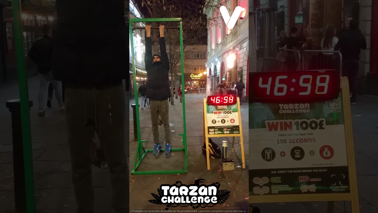 HANG CHALLENGE! HANG ON THE BAR FOR 100 SEC & WIN 100€ or £100 ! - YouTube