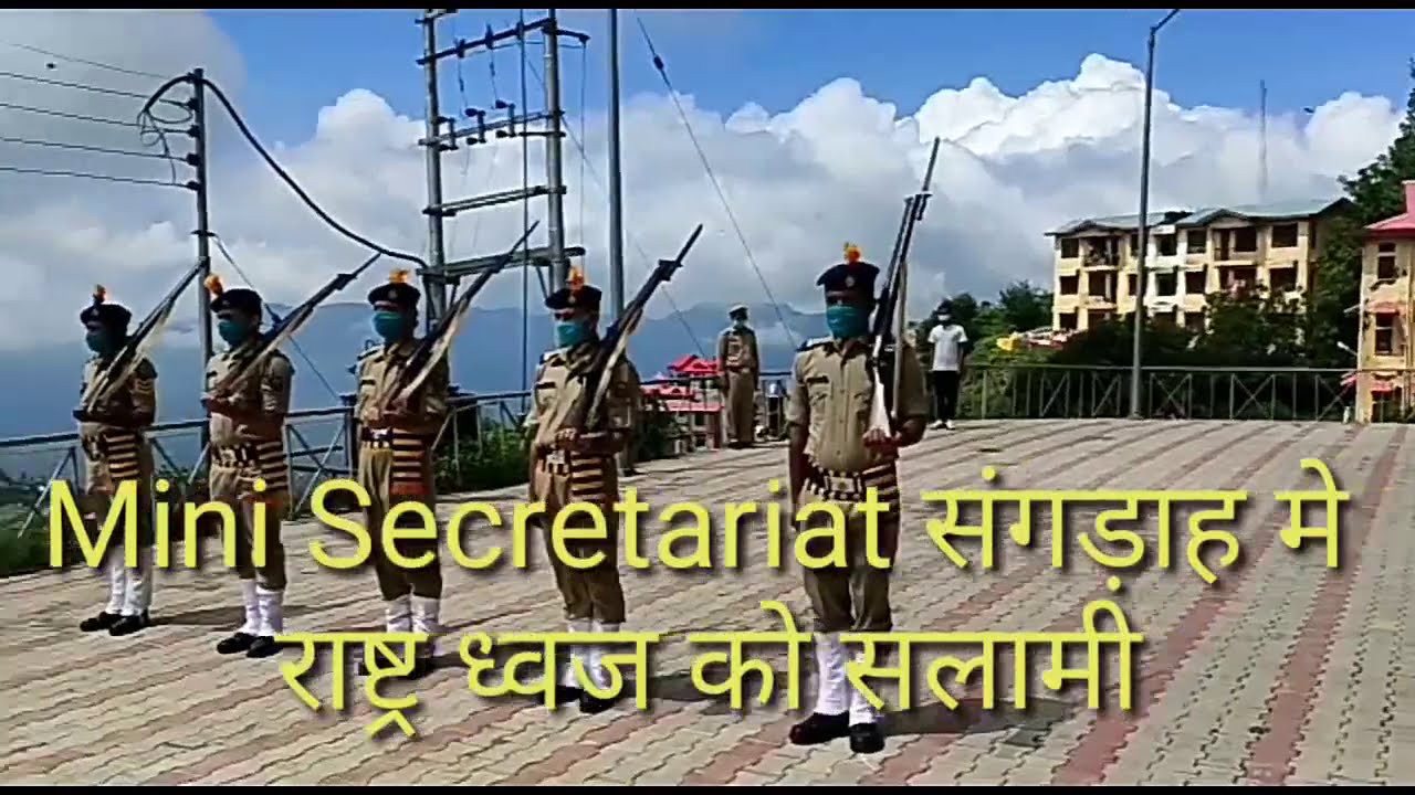 Mini Secretariat संगड़ाह में SDM ने किया ध्वजारोहण - YouTube