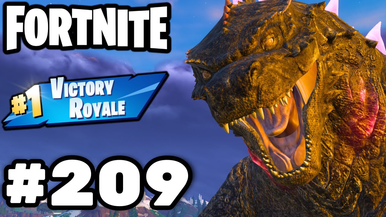 I BECOME GODZILLA! Fortnite Chapter 6! #1 Victory Royale! - Part 209 ...