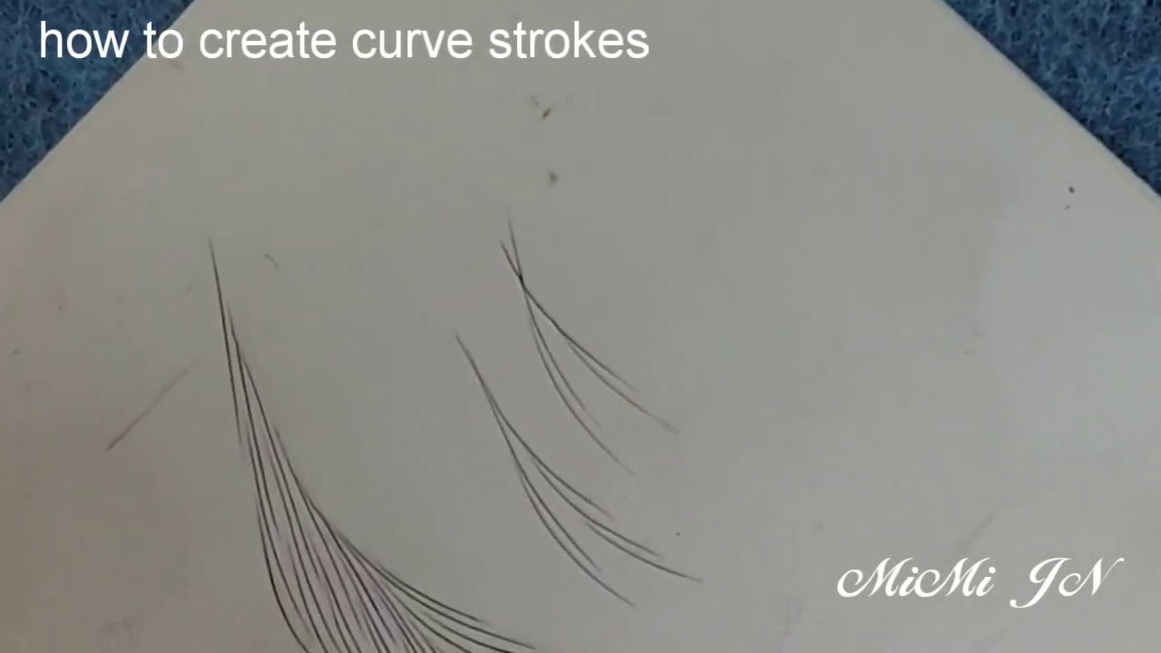 The way to creating curve strokes with U-blade - YouTube