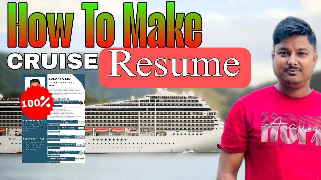How to Make Cruise Ship Resume in 2025 | Cruise CV Format | Get Cruise ...