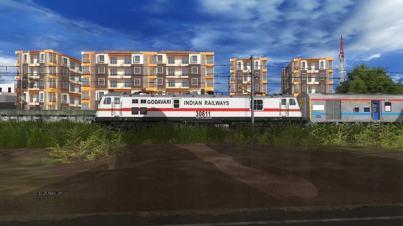 EPIC PARALLEL RACE WITH WAP7 IN MSTS FIRST TIME IN MSTS WITH WAP7 ...