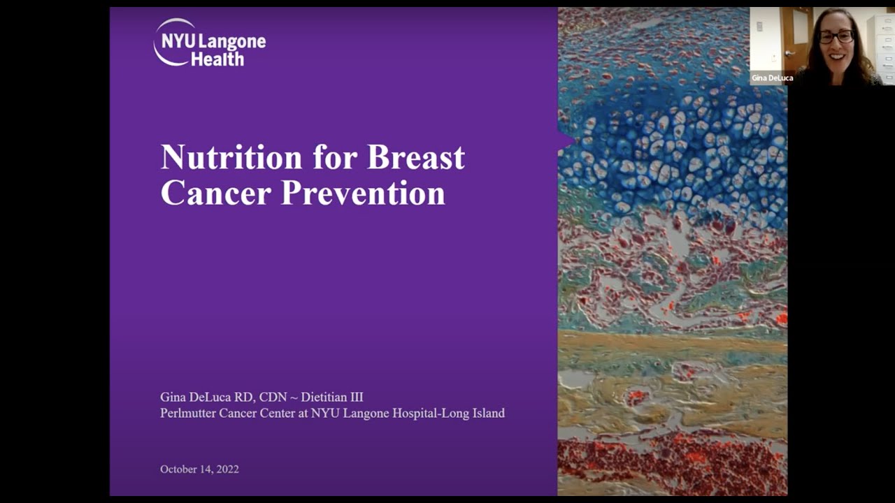 Nutrition for Breast Cancer Prevention - YouTube