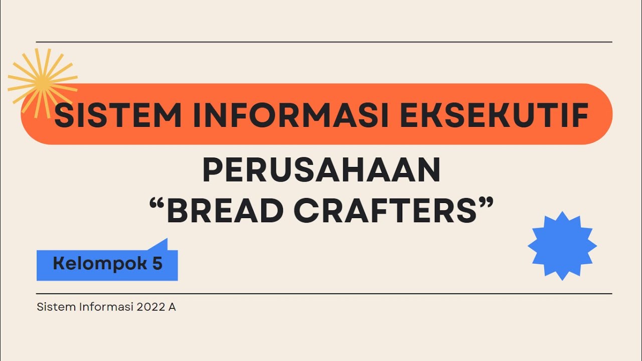 Kelompok 5_Rancangan Perusahaan Bread Crafters - YouTube