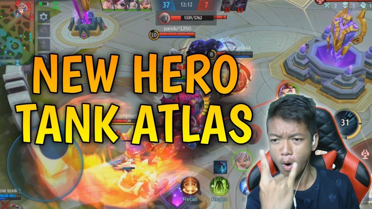 New Hero Atlas Mobile Legends!! Hero Tank dengan Skill Locked dan HP ...