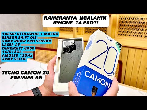 POCO F5 LEWAT‼️UNBOXING TECNO CAMON 20 PREMIER 5G! TES GAMING + KAMERA ...