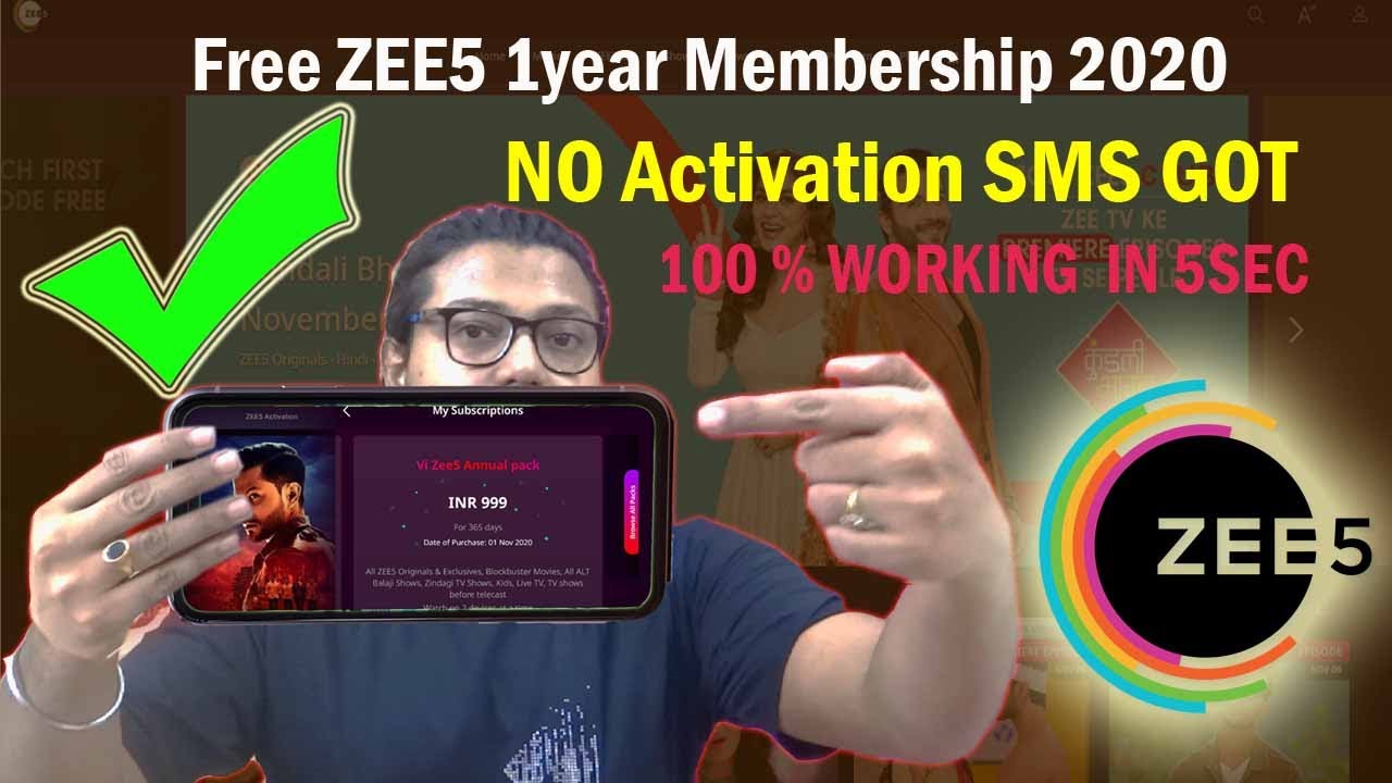 How to activate ZEE5 FREE Subscription after Vi recharge| No activation ...