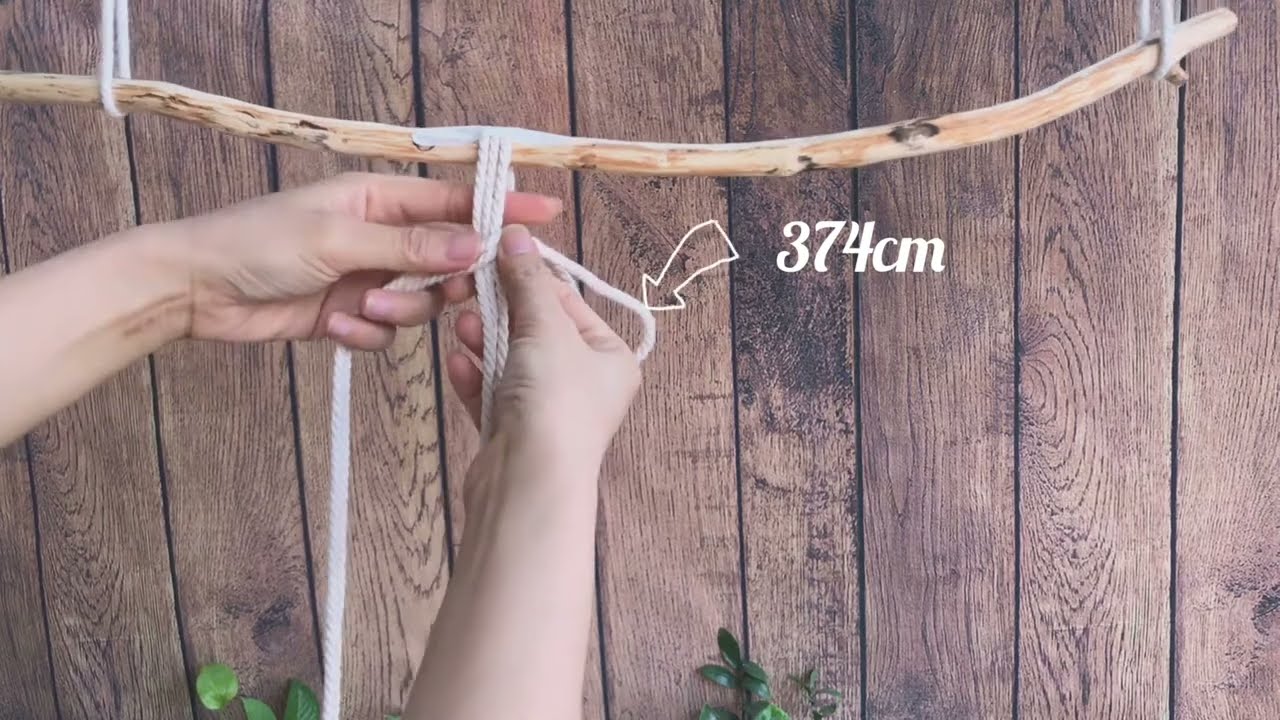 Macrame tutorial - Photo frame Wall hanging - Easy DIY - YouTube