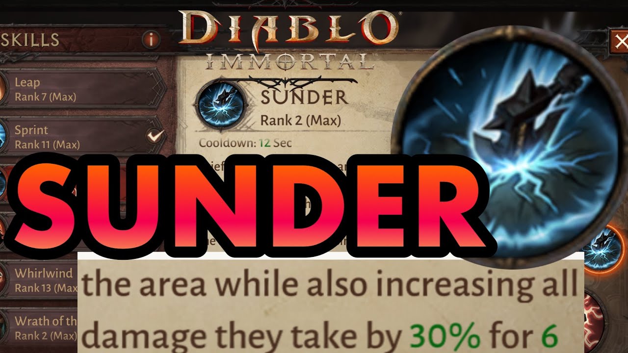 SUNDER ULTIMATE BOSS SLAYER SKILL! BARBARIAN DAMAGE TEST! Diablo ...