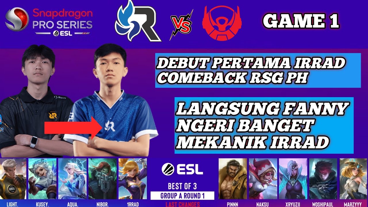 BIGETRON BETA VS RSG PH GAME 1 ESL SNAPDRAGON PRO SERIES MLBB - DEBUT ...