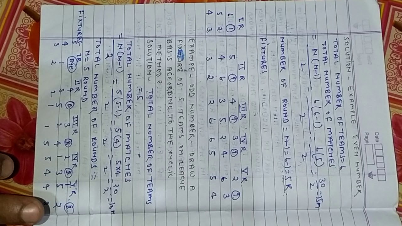 Class 12th P.Ed topic procedure to the draw fixtures part-2 - YouTube