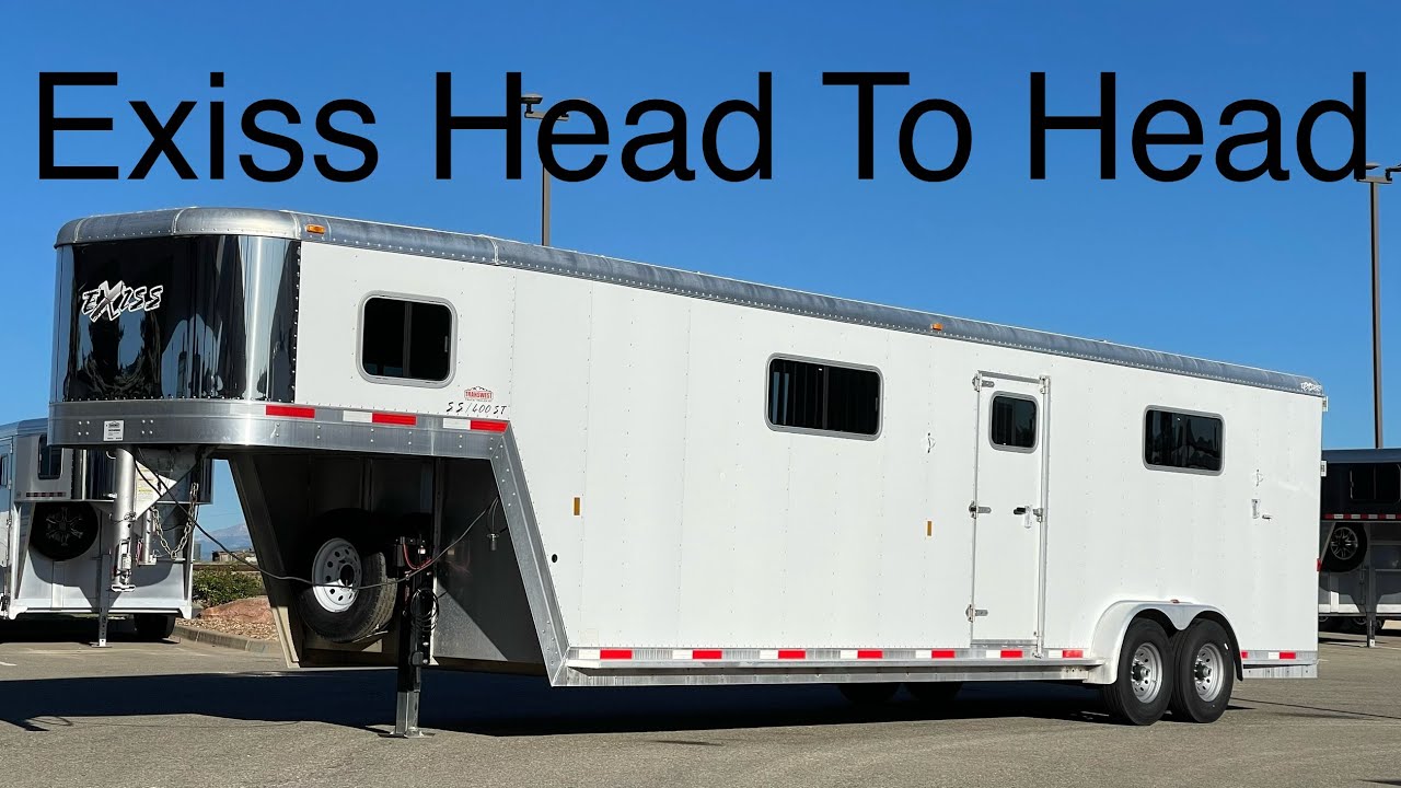 Exiss 4 Horse Head To Head Gooseneck - YouTube