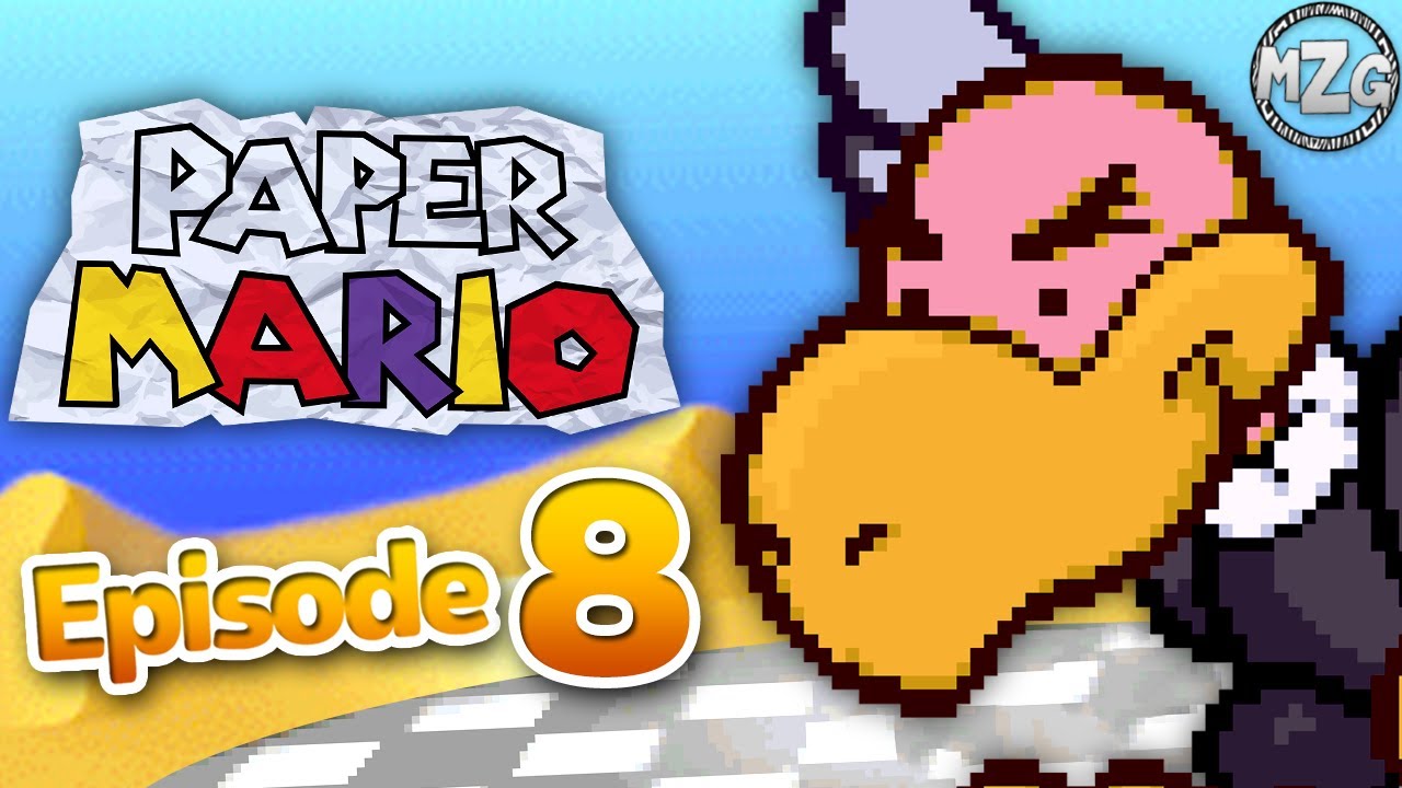 Paper Mario Gameplay Walkthrough Part 8 - Buzzar Boss! Dry Dry Outpost ...