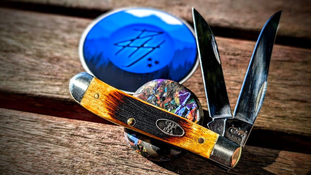 2014 Case Mini Trapper with Wharncliffe Antique Saw Cut. Thank you! @R.H.bladeNshade - YouTube