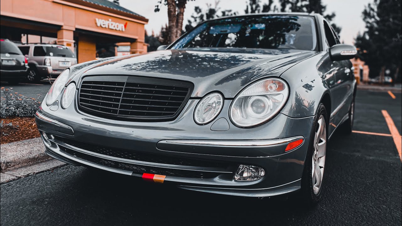 Mercedes E500 w211 4 Matic Straight pipe - YouTube