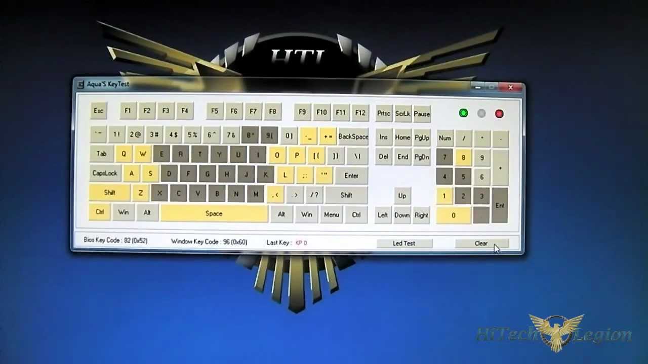 Gigabyte AiVia Osmium NKRO and Anti-Ghosting Test - YouTube