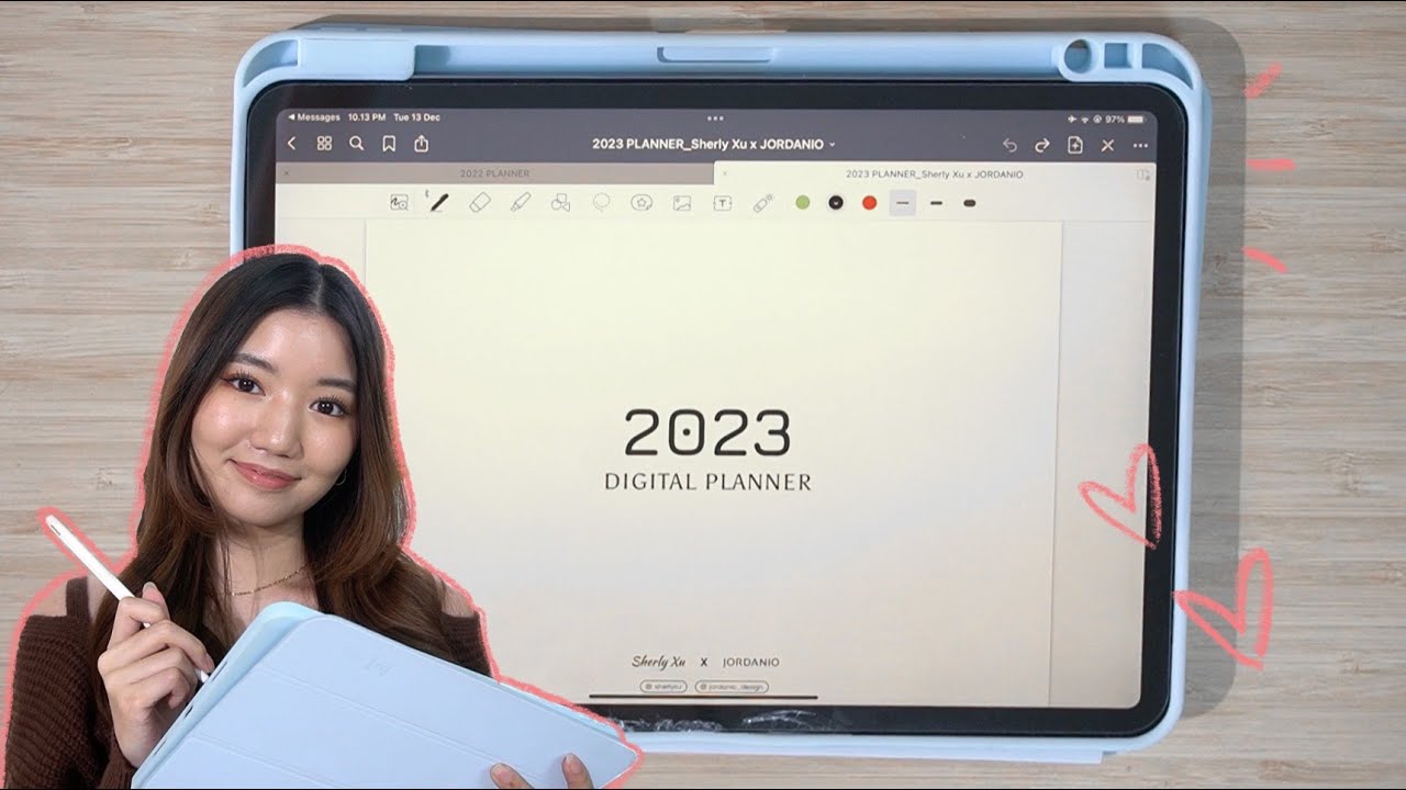 DIGITAL PLANNER & JOURNAL 2023!! Goodnotes compatible 🥰 - YouTube