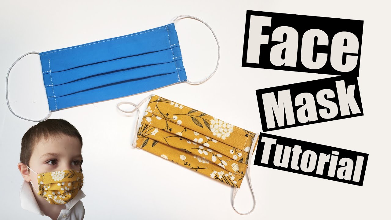 Surgical style face mask sewing tutorial - YouTube