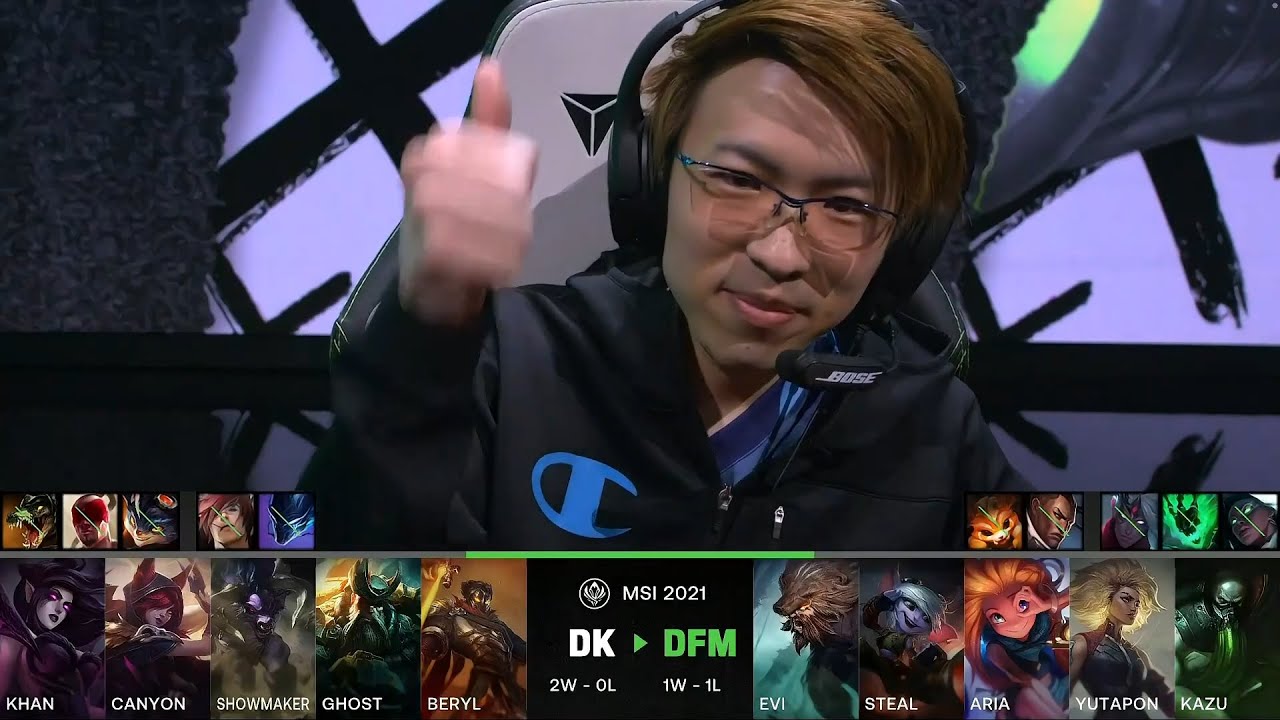 【2021季中冠軍賽】第三天 DK vs DFM - YouTube