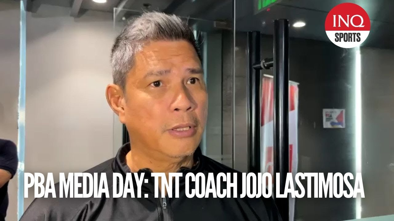 PBA Media Day: TNT coach Jojo Lastimosa - YouTube