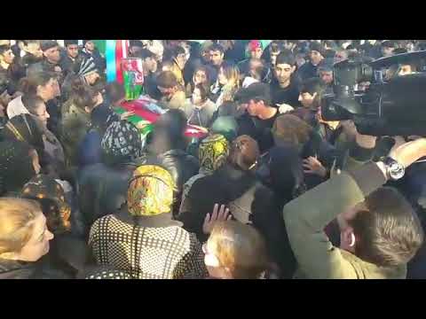 Şəhid İbrahim Vəliyevin dəfn mərasimi