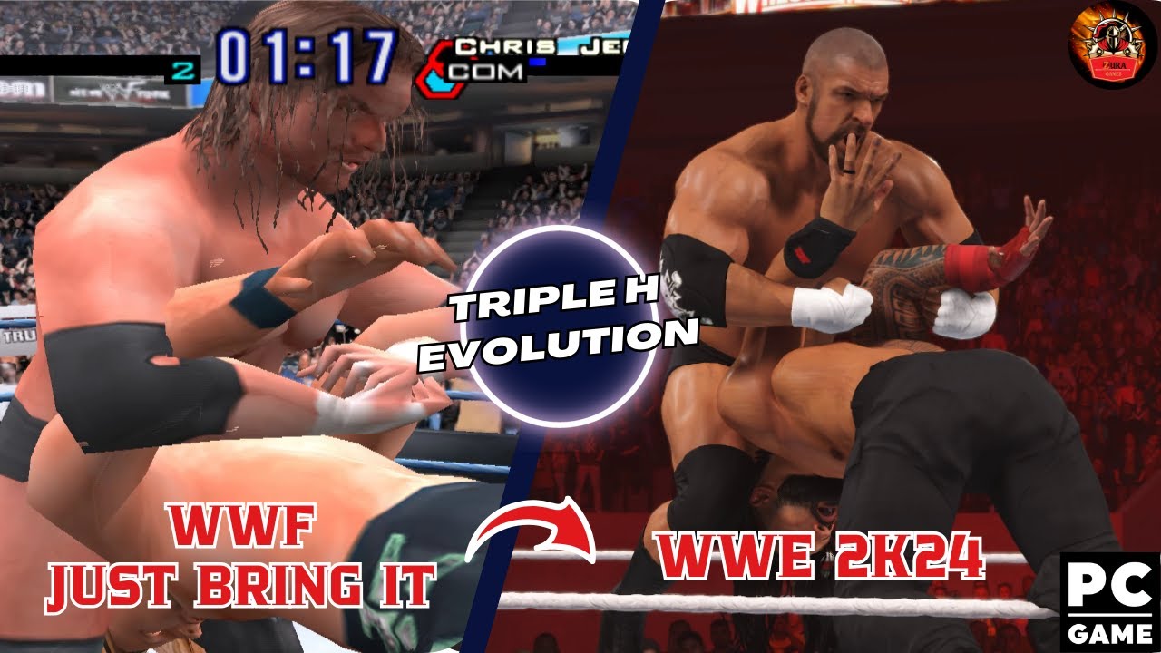 Triple H’s Evolution: From WWF Just bring it to WWE2k24! 🔥 Latest ...