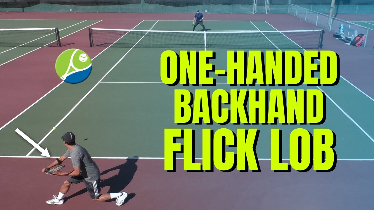 One-Handed Backhand Flick Lob - Point Tactics Series - YouTube