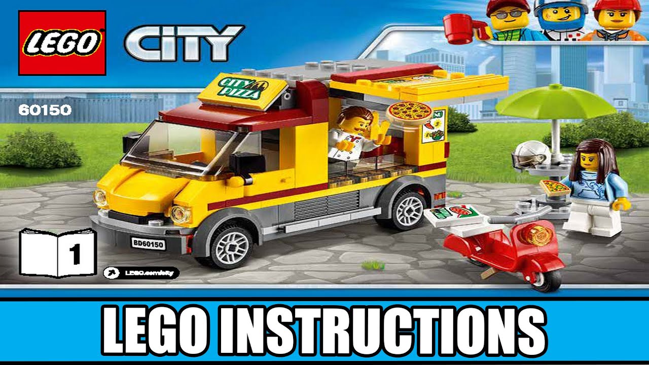 LEGO Instructions | City | 60150 | Pizza Van (Book 1) - YouTube