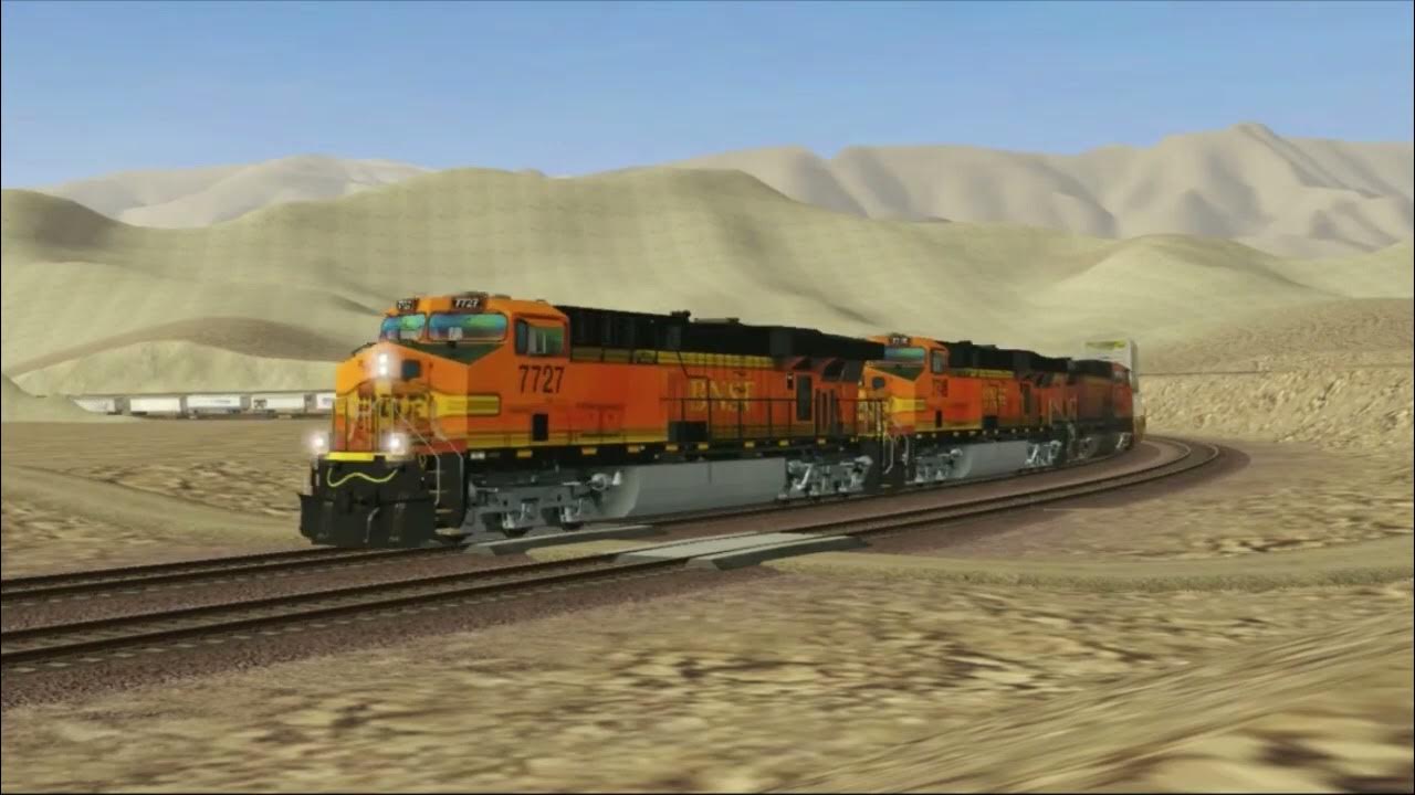 Trainz 2019 BNSF ES44DC H2 through Cajon Pass - YouTube