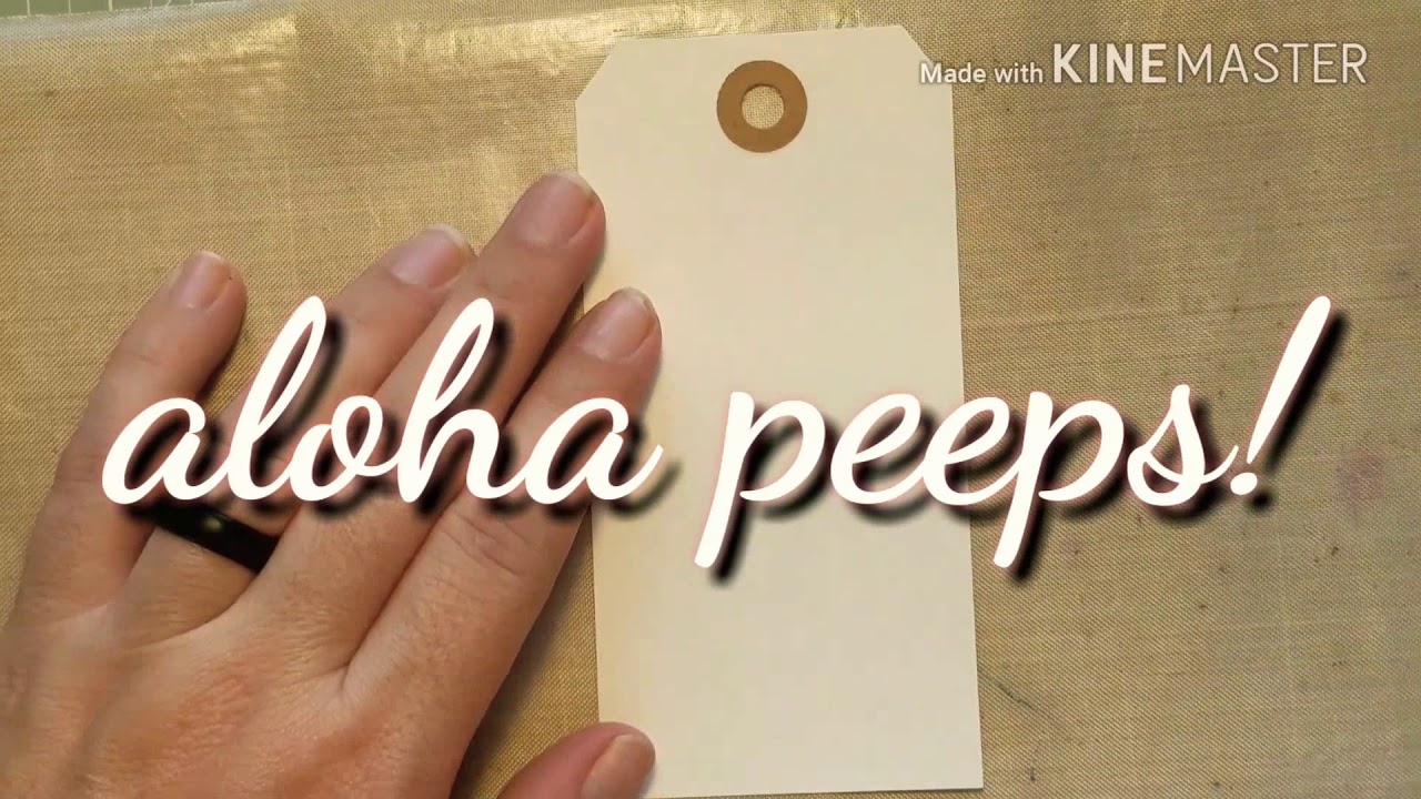 Tim Holtz Gift Tag Tutorial|Dies & Distress oxides - YouTube