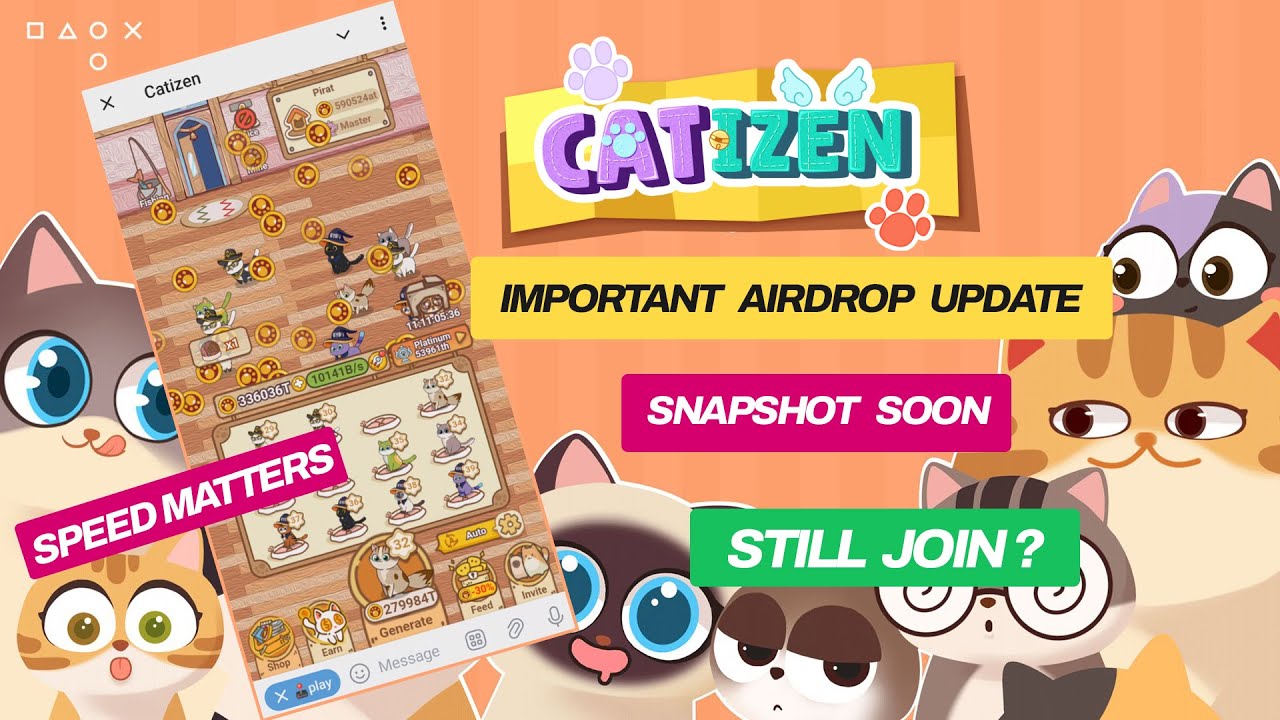 Catizen $CATI token #airdrop Important Update! Complete Details - YouTube