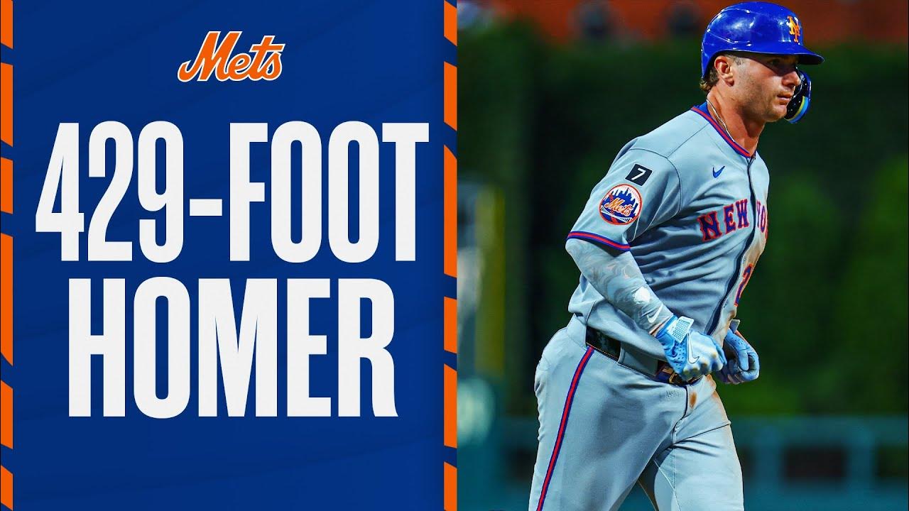 Pete Alonso Homers to Dead Center | FULL AT-BAT - YouTube