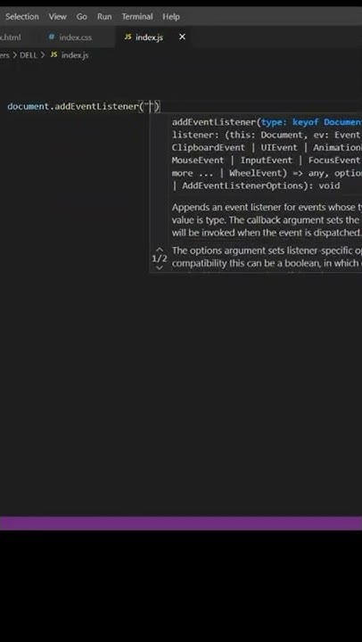 Display the keyboard keys on pressing using javascript | frontend development #shorts - YouTube