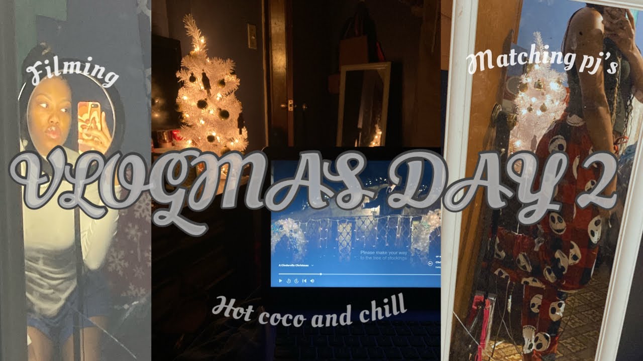 Vlogmas Day 2🎄🫠 Filming Decorating Room Shopping Hot Cocoa☕️ 8 Days