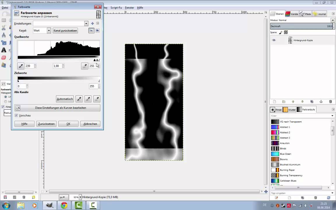 Blitz - Effect in Gimp - Tutorial - YouTube
