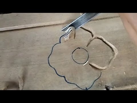 beautiful wood carving flowers simple || ukiran bunga simpel #carving # ...