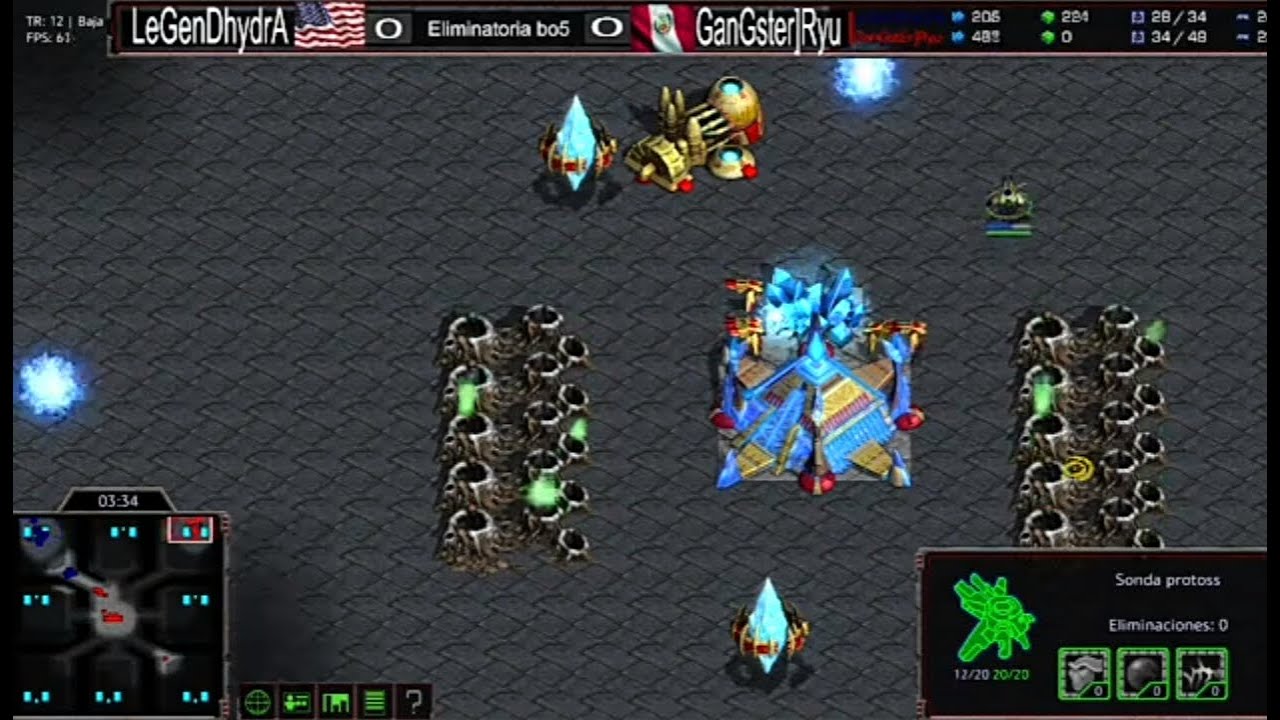 Starcraft Mapa Fastest LeGenDHydrA vs GanGsterRyu por el paso a la ...