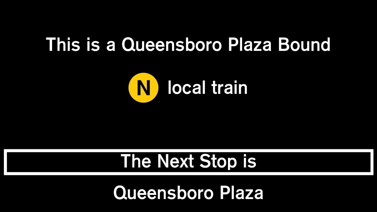 ᴴᴰ N train announcements to Queensboro Plz - YouTube