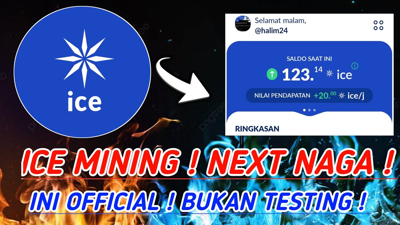 NAGA ! ICE MINING OFFICIAL BUKAN LAGI TESTING TERBARU 2023 ! TUYULIN ...