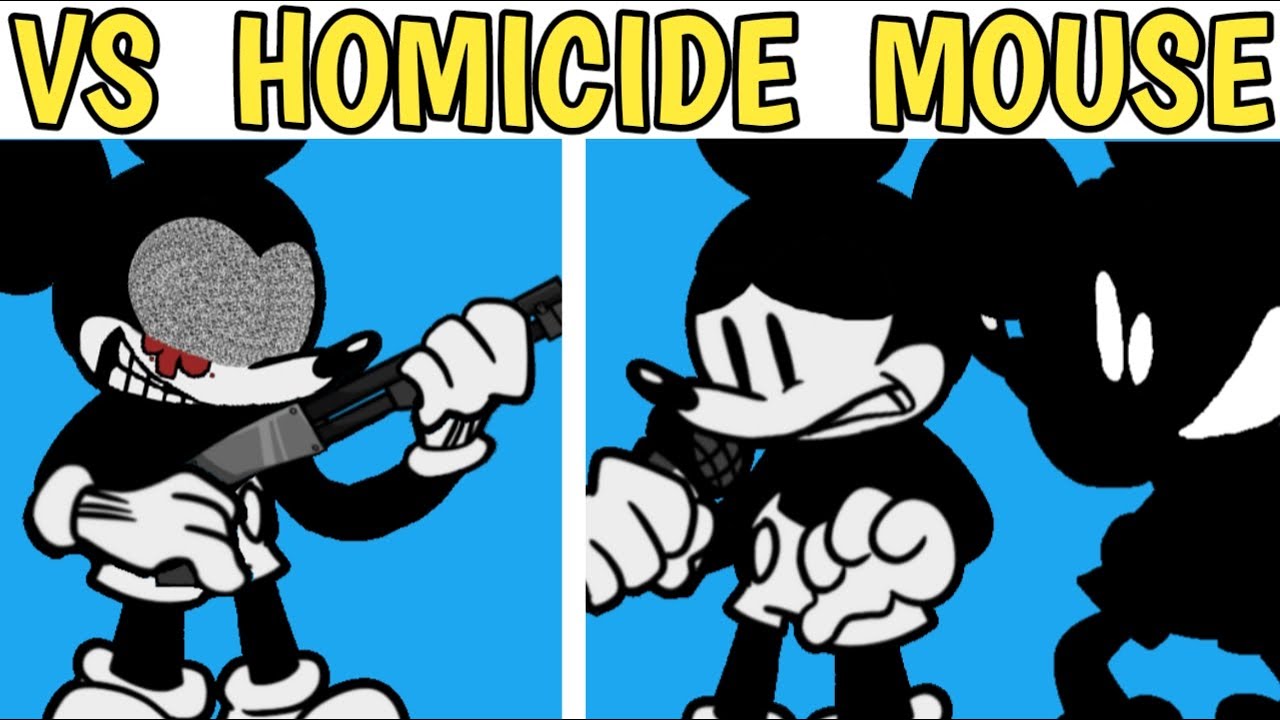 Friday Night Funkin'- VS HOMICIDE MOUSE || New Mickey Mouse in FNF ...