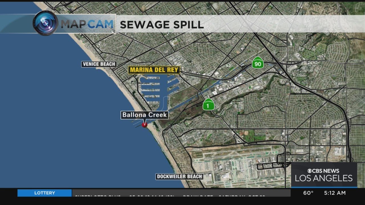 Sewage spill in Marina del Rey spurs beach closures through Wednesday ...