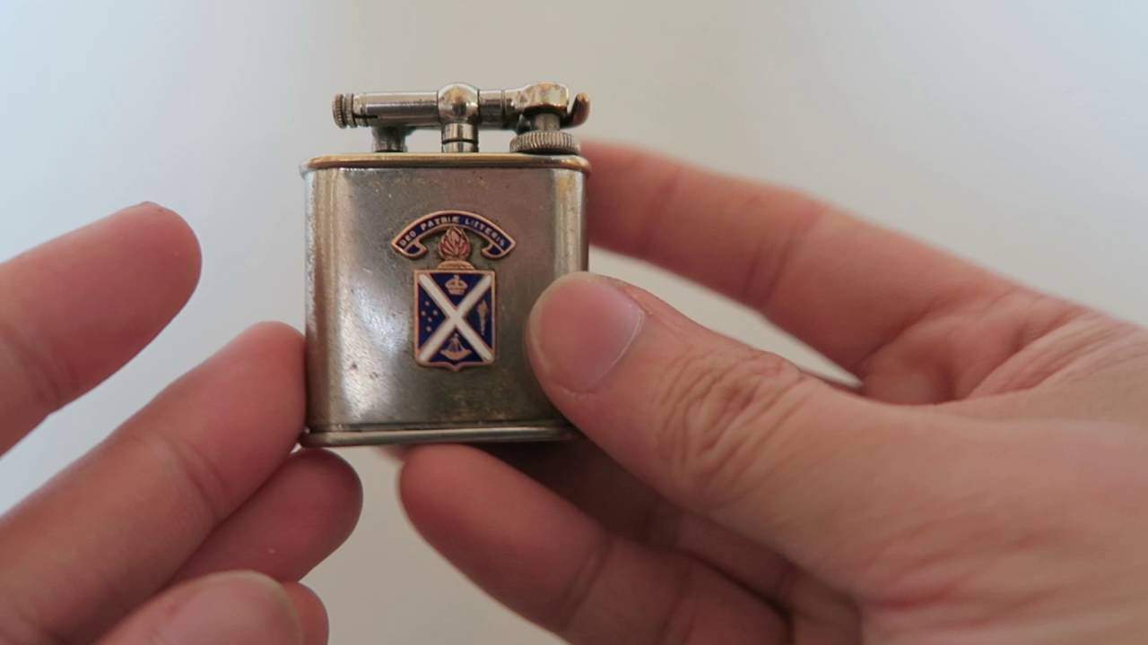 Restored 1932 Antique Lift-Arm Cigarette Lighter - YouTube