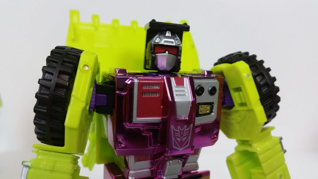 SDCC Combiner Wars Scrapper Devastator Part 1 Review - YouTube