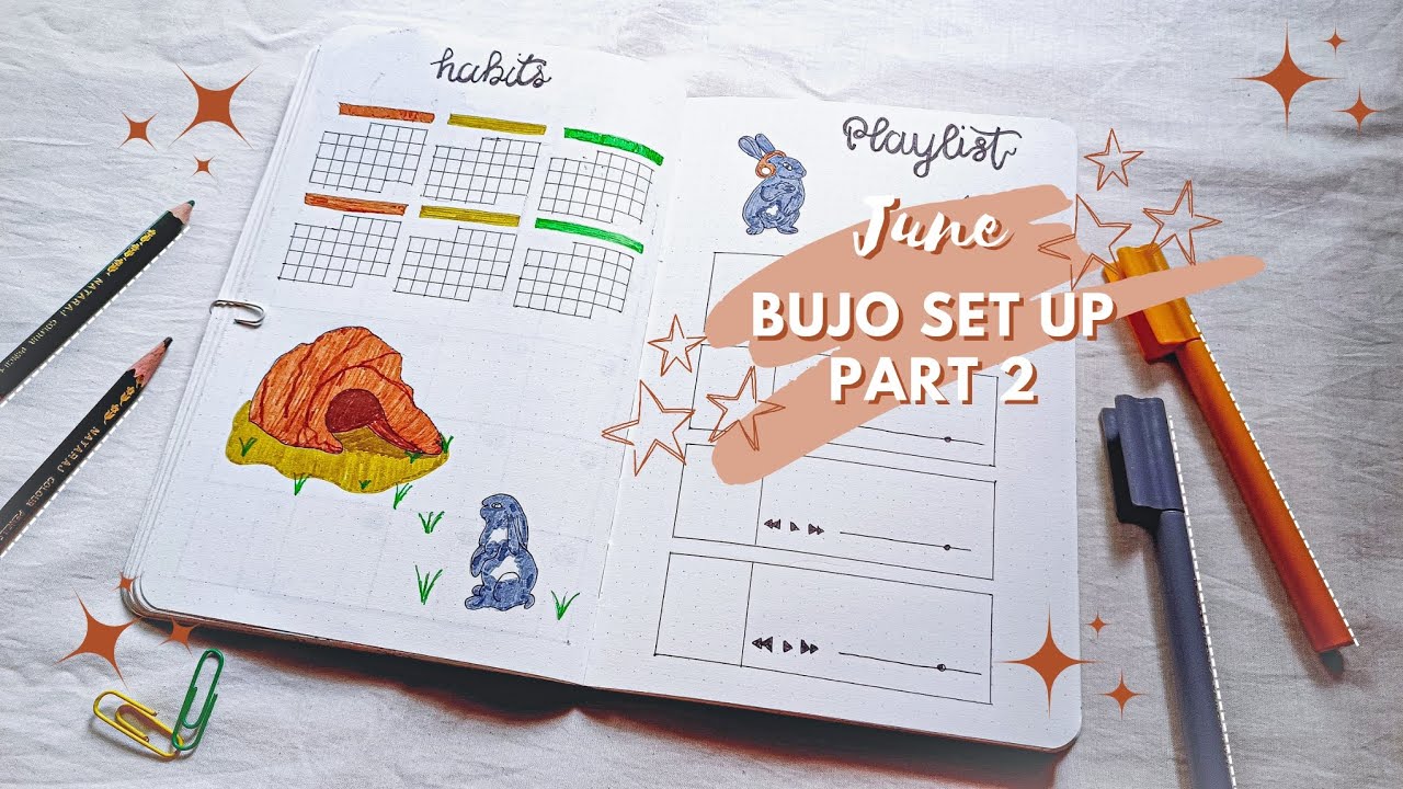 June bujo set up part 2 ️ - YouTube