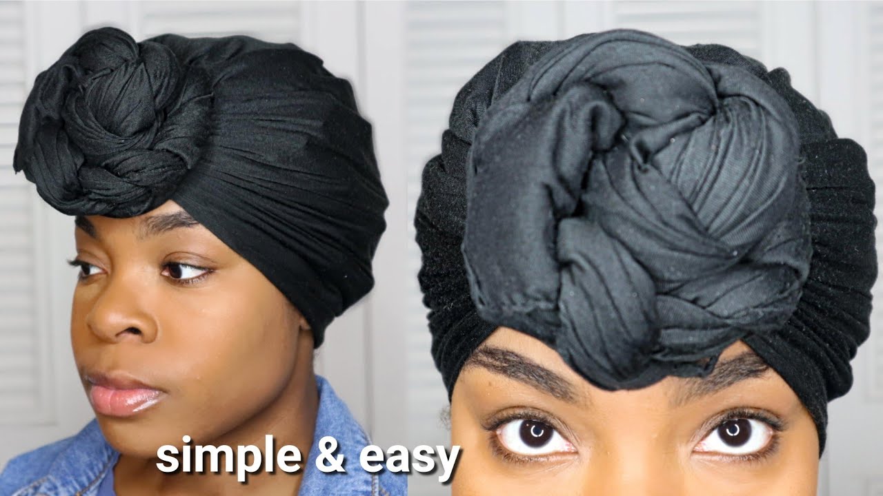 QUICK & EASY HEADWRAP TUTORIAL - YouTube