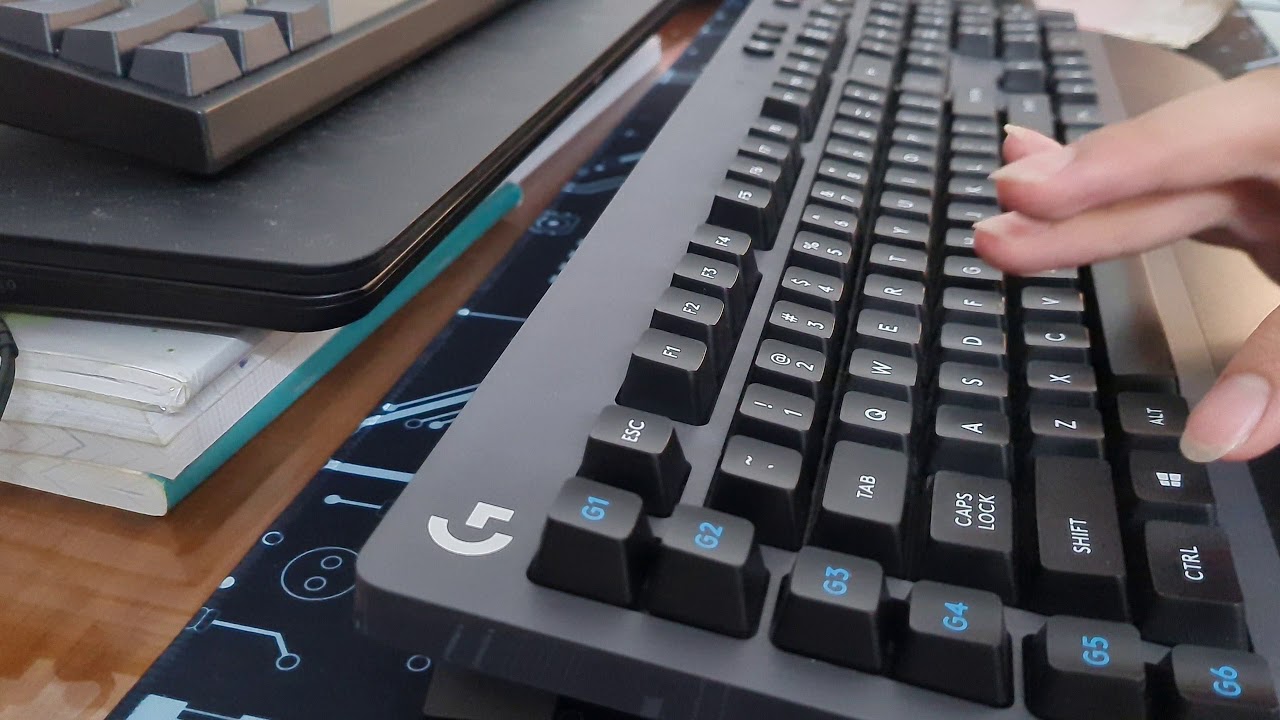Logitech G613 - sound test with Romer G - Tactile switch - YouTube