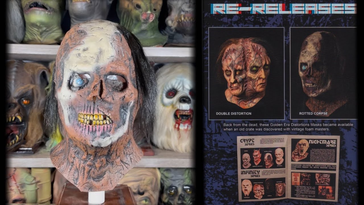Distortions Unlimited Rotted Corpse I Re-Release Halloween Mask - YouTube