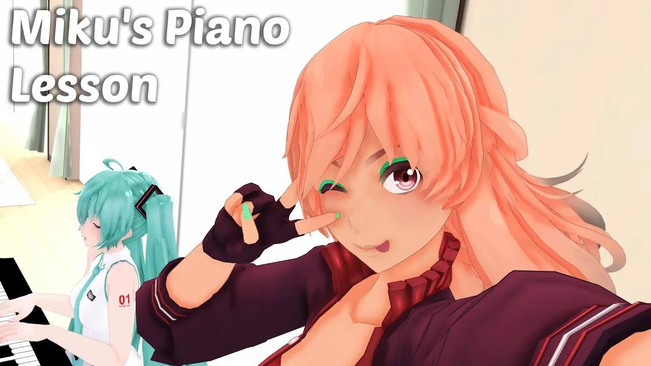 【MMD Vocaloid】Miku's Piano Lesson - YouTube